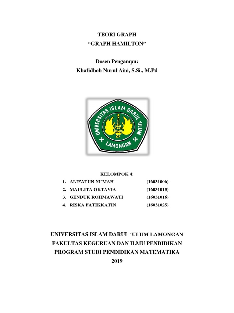 Teori dan Teorema Graf Hamilton | PDF | Metode & Bahan Ajar