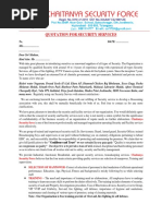 Security Services Quotation Overview | PDF | Security Guard | Government