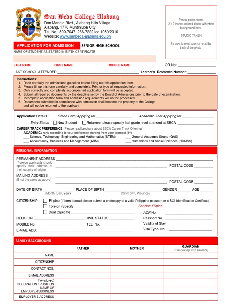Shs Application Form 2018 PDF | PDF | University And College Admission ...