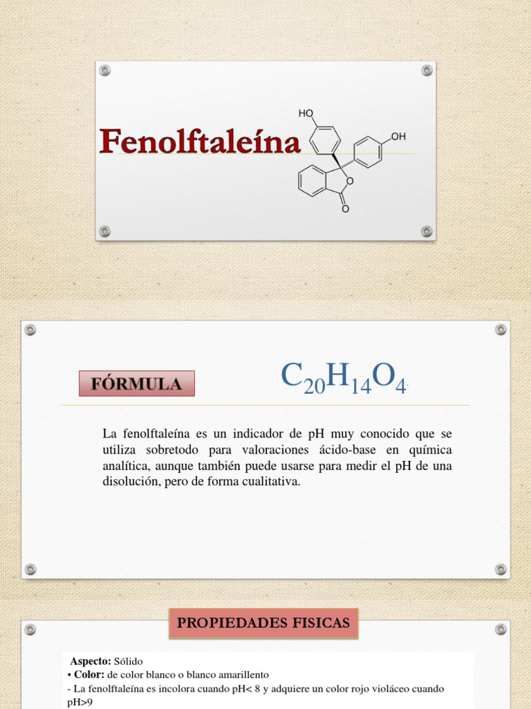 Fenoftaleina | PDF | Ph | Química