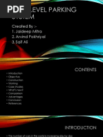 Multi Level Car Parking Final Case Study 2018 | PDF | Parking | Elevator