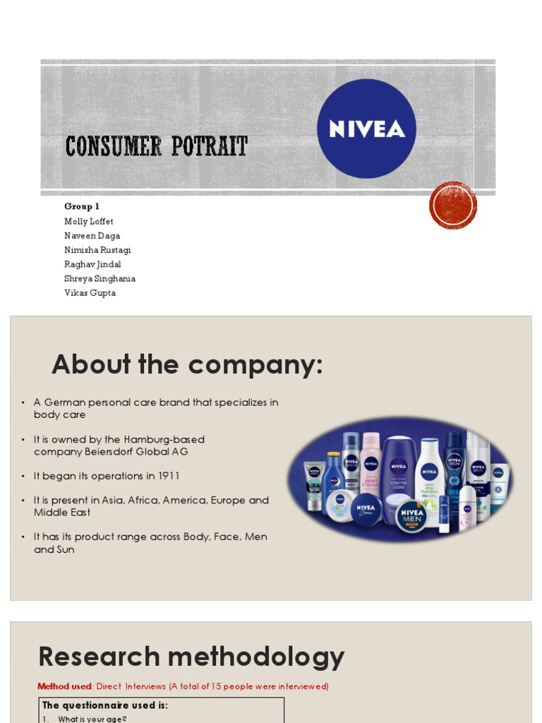 Consumer Profile Nivea | PDF | Convenience Store | Brand