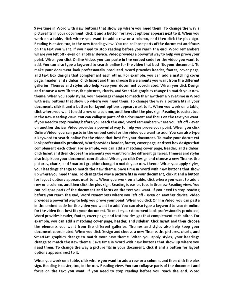 Save Time in Word With New Buttons That Show Up Where You Need Them PDF ...