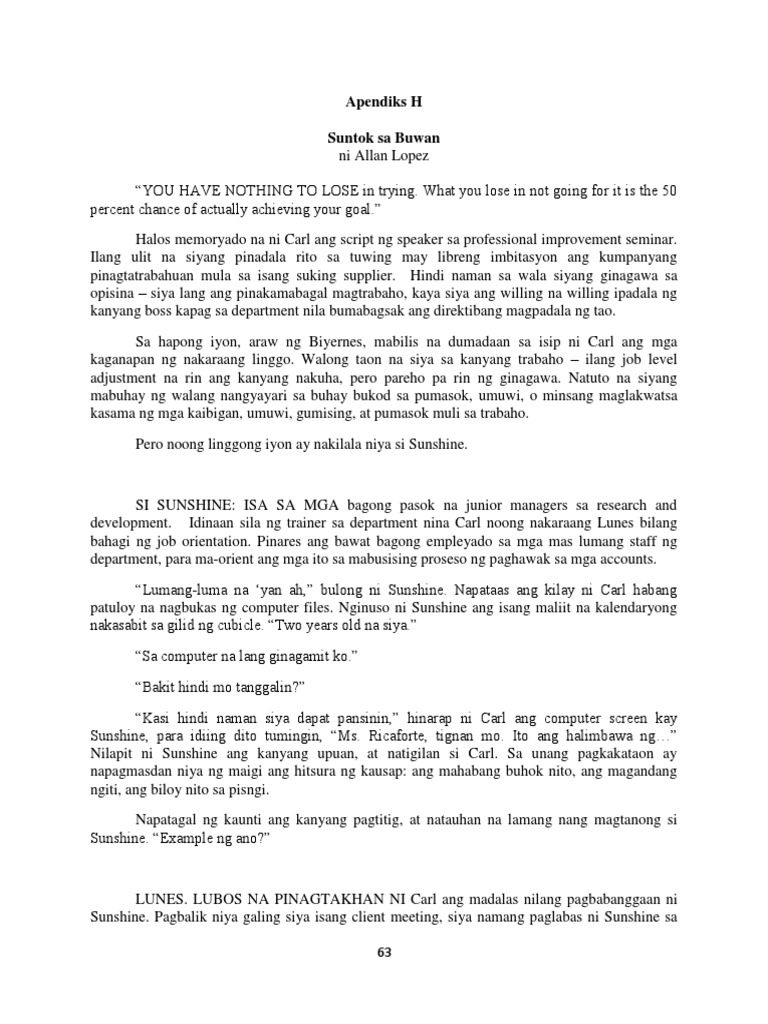 Suntok Sa Buwan | PDF