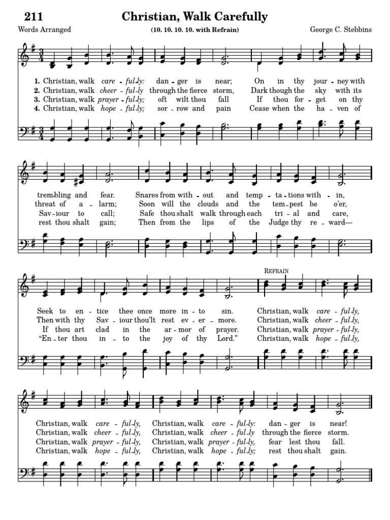 Christian Walk Carefully | PDF