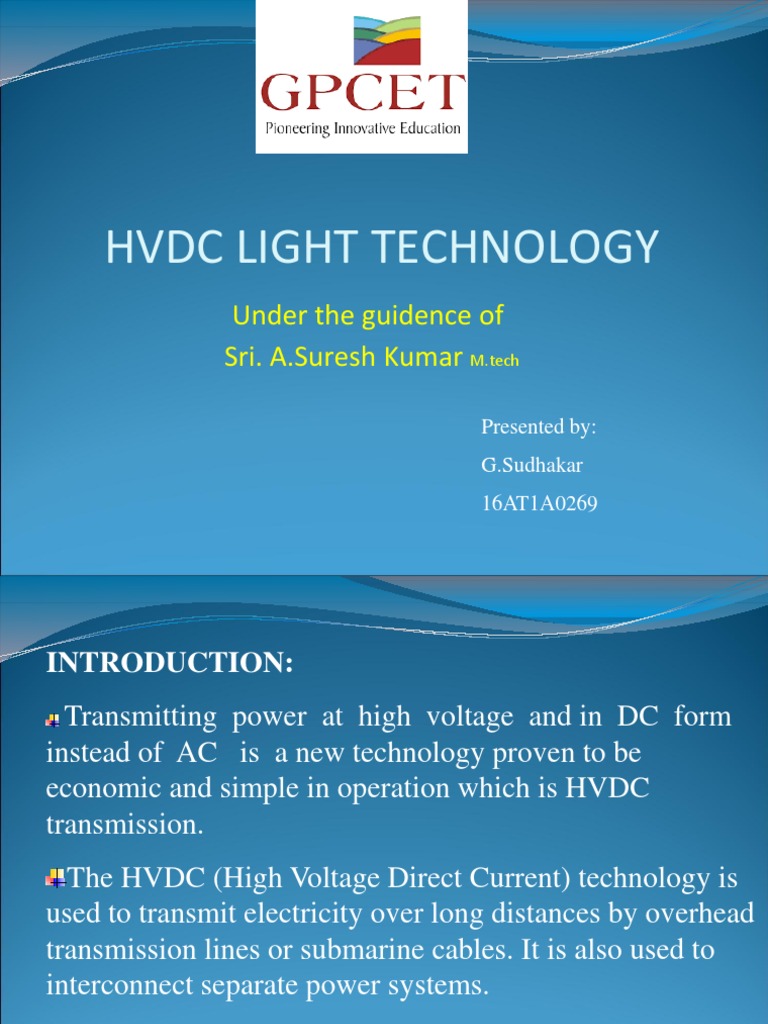 HVDC Light Technology | PDF | High Voltage Direct Current | Rectifier