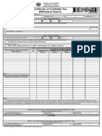 Bir Form 2307 Sample | PDF | Withholding Tax | Corporate Tax