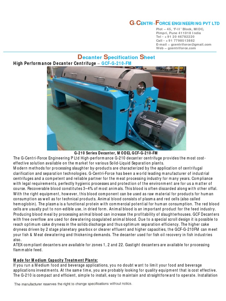 Specification of GCF-G-210FM | PDF | Mechanical Engineering | Nature