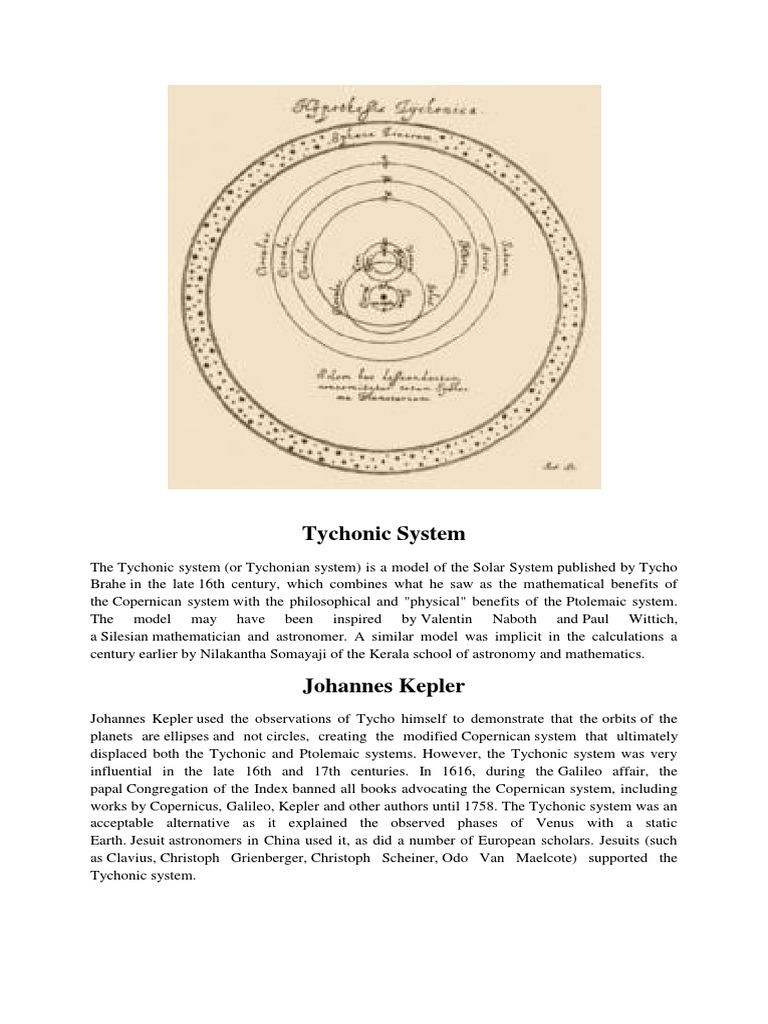 Tychonic System | PDF | Heliocentrism | Astronomy