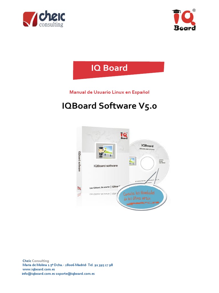 Manual de Usuario IQBoard V5.0 Linux | PDF | Software | Software del ...