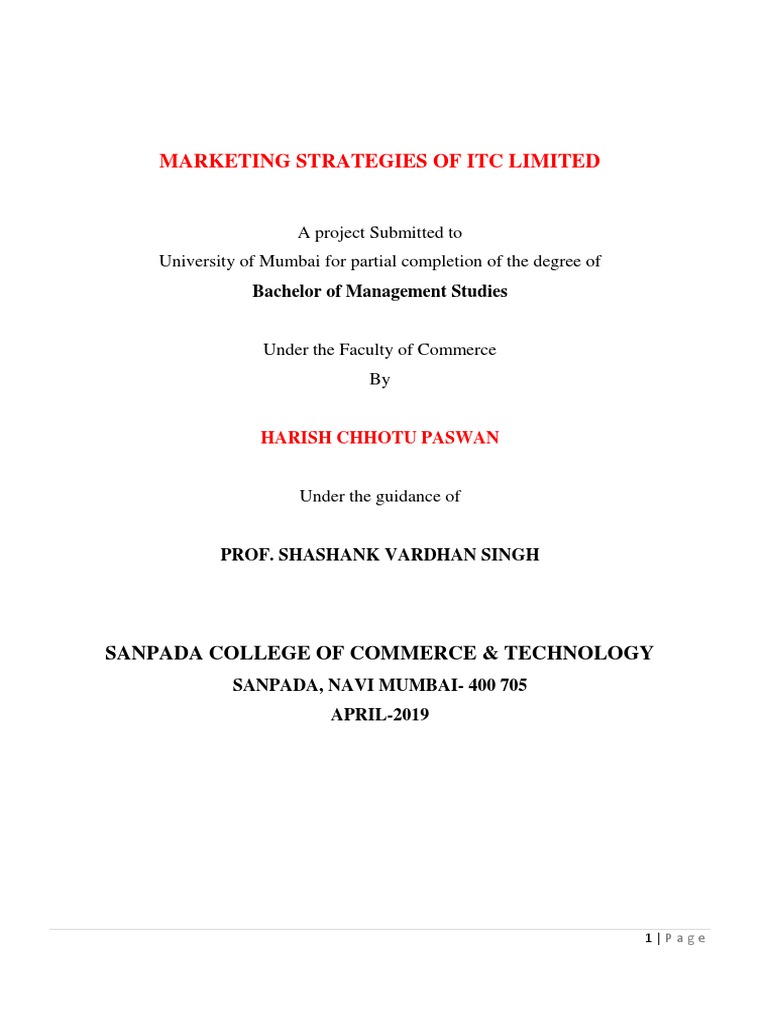 ITC BLACK BOOK PROJECT Final Report | PDF | Corporate Governance ...
