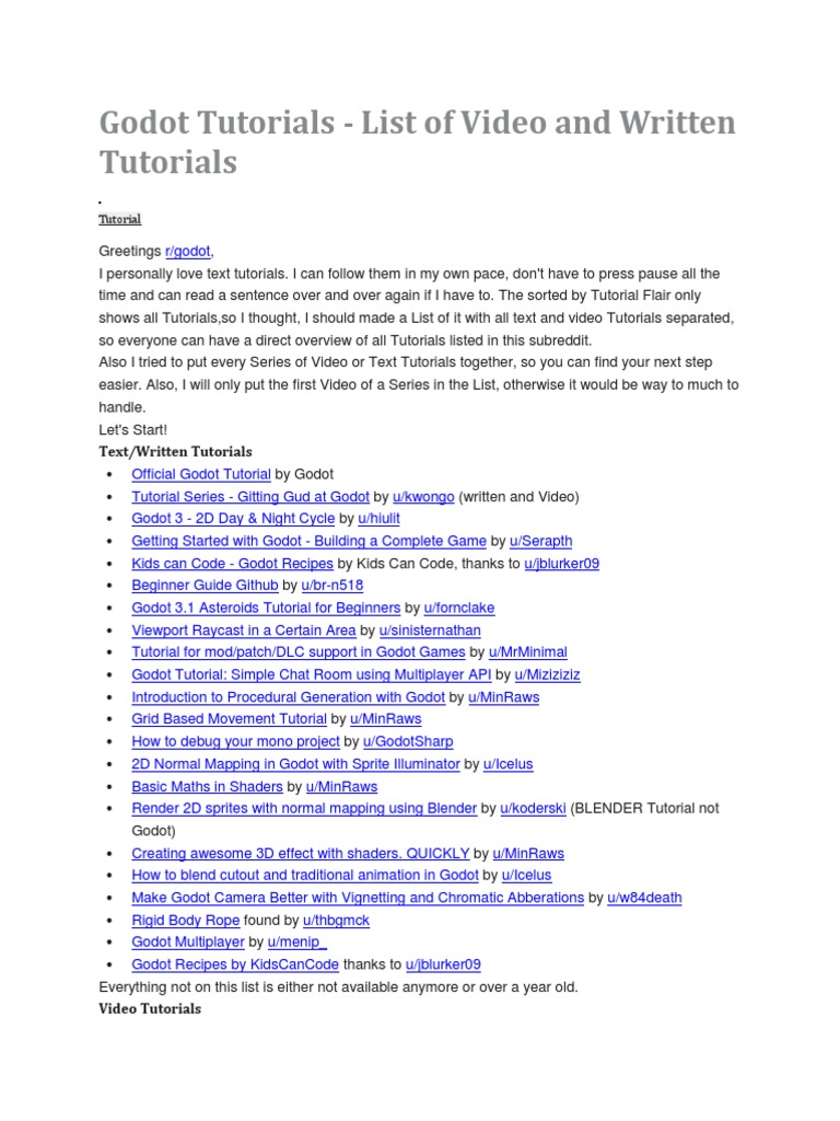 Godot Tutorials | PDF | Blender (Software) | 3 D Computer Graphics