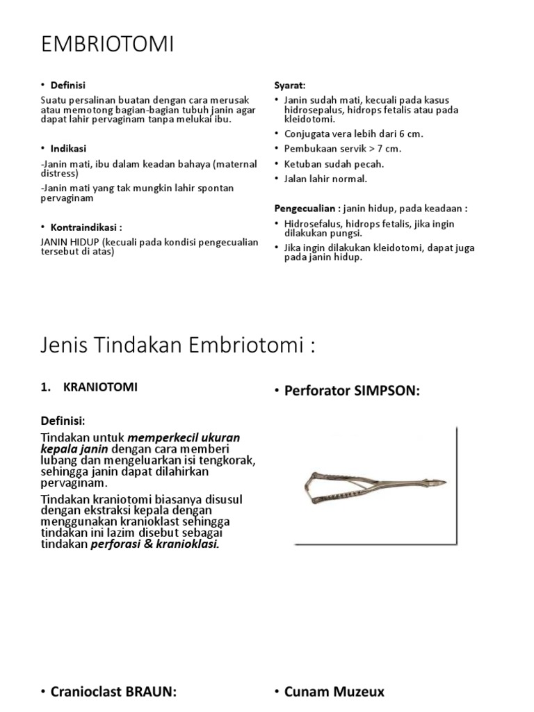 EMBRIOTOMI | PDF