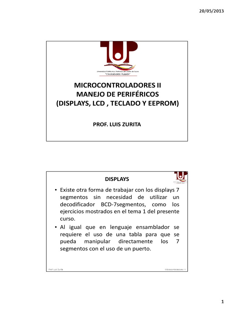 Manejo de Perifericos para Microcontroladore | PDF | Microcontrolador | Lenguaje de programación