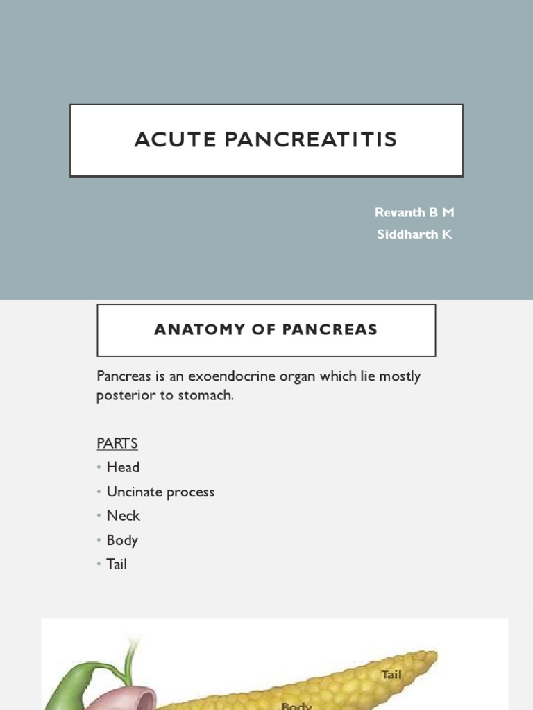 Acute Pancreatitis | PDF | Pancreas | Gastroenterology