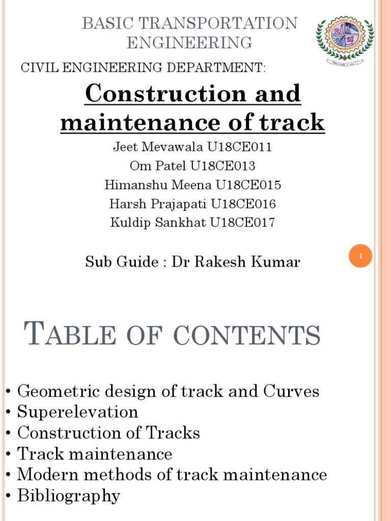 Construction of Tracks | PDF | Track (Rail Transport) | Rail Transport