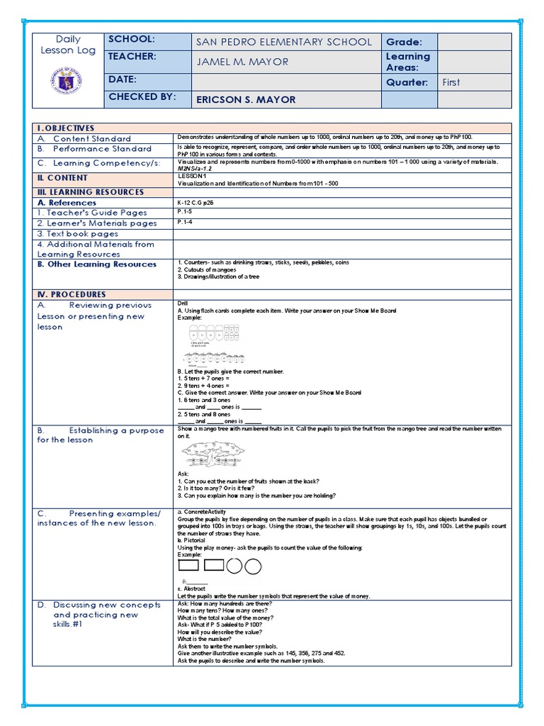 COT 4 DEtailed Lesson Plan | Download Free PDF | Lesson Plan | Teachers