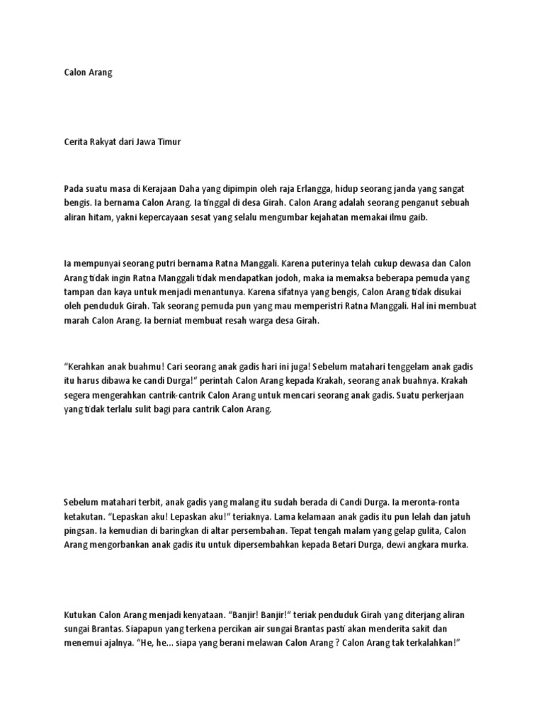 Calon Arang | PDF
