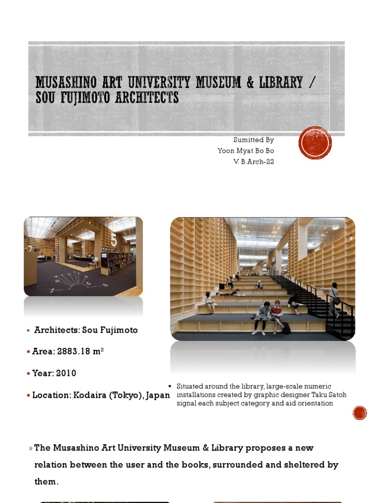 Sou Fujimoto's Musashino Library Design | PDF | Library And Museum