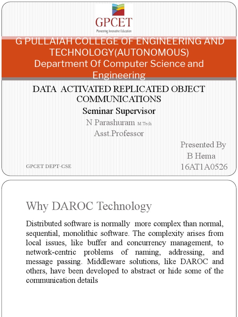 Daroc | PDF | Object Oriented Programming | Distributed Computing