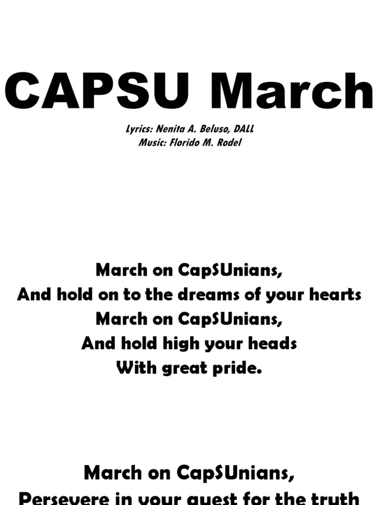 9 CAPSU March | PDF