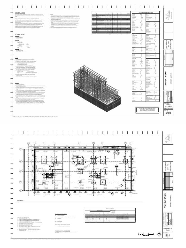 Structural Drawings and Specifications Guide | PDF | Deep Foundation ...