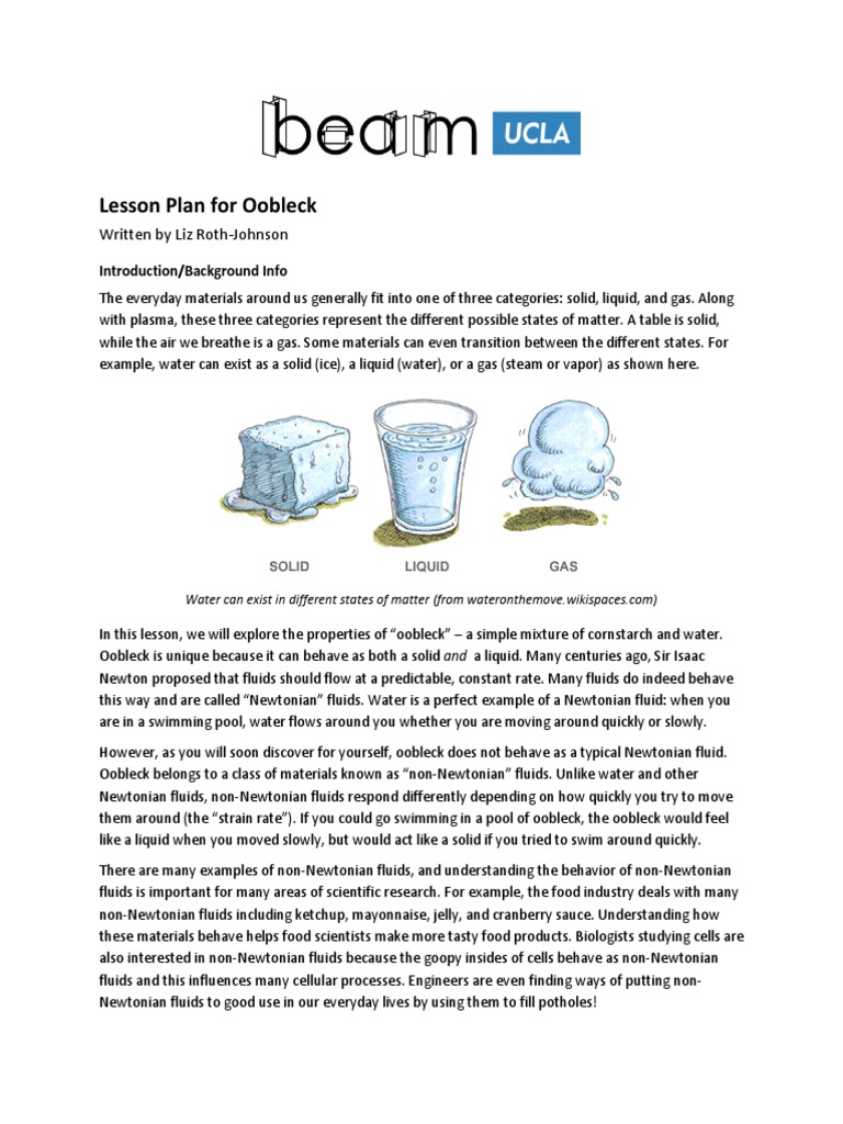Oobleck TT 2017 PDF | PDF | Materials Science | Chemical Engineering