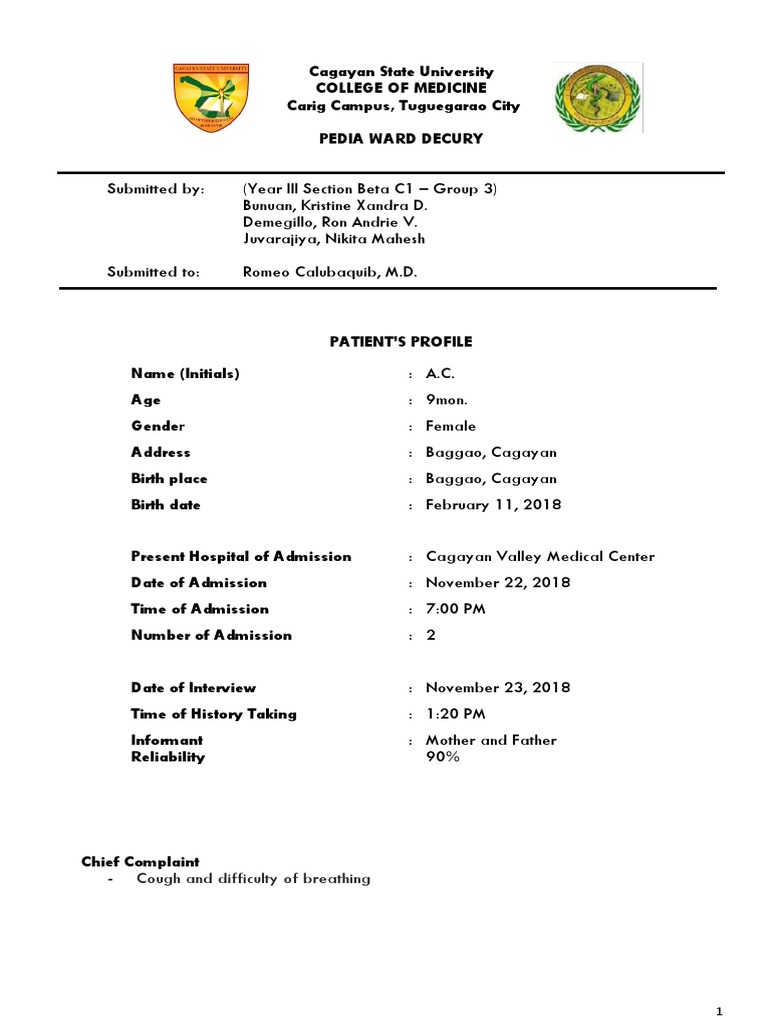 PEDIA CASE 3 Final | Download Free PDF | Pneumonia | Epidemiology