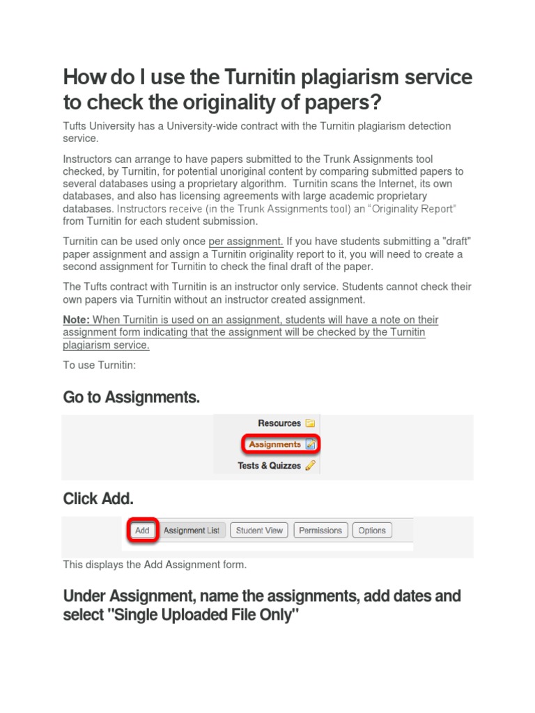 Turnitin | PDF | Turnitin | World Wide Web