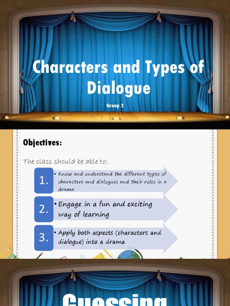 Characters and Types of Dialogue | PDF | Communication