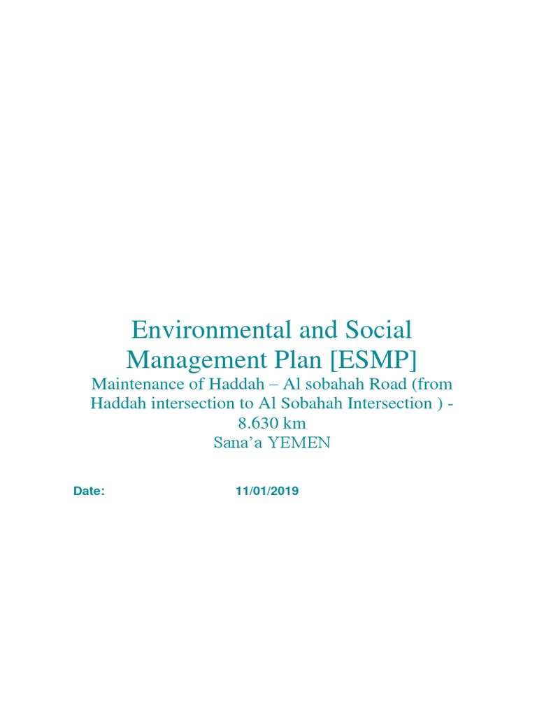 Construction-Environmental-Management-Plan - CEMP - Maintenance of ...
