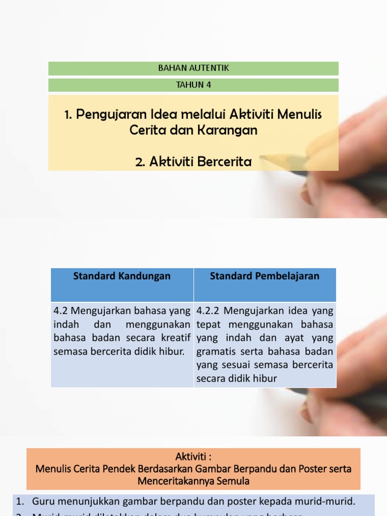 Aktiviti Bahan Autentik | PDF | Seni & Disiplin Bahasa | Kajian Bahasa ...