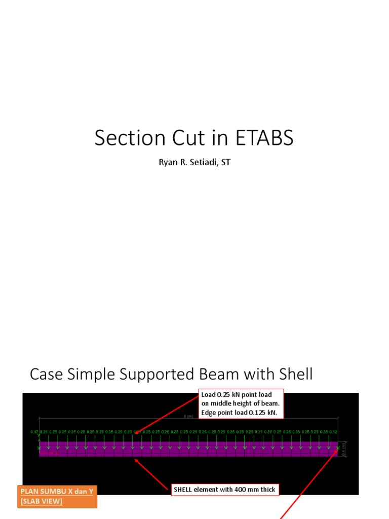 Section Cut In Etabs Pdf Beam Structure Solid Mechanics