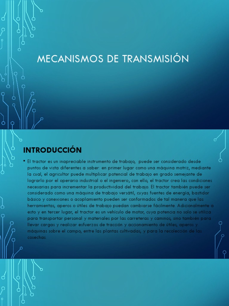 Grupo 2 Mecanismos de Transmision | PDF | Transmisión (Mecánica) | Embrague