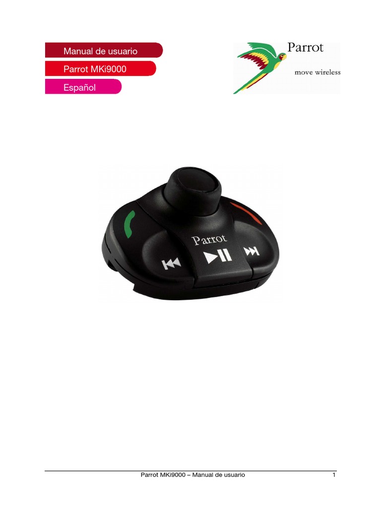 Parrot-Mki9000 User-Guide Es | PDF | Yo pod | Asistente personal digital