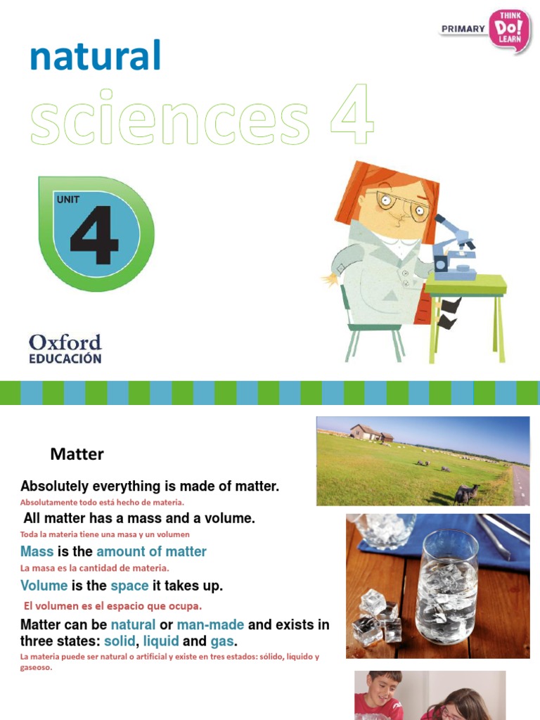 Natural Science 4º Primaria Matter | PDF | Física Aplicada e ...