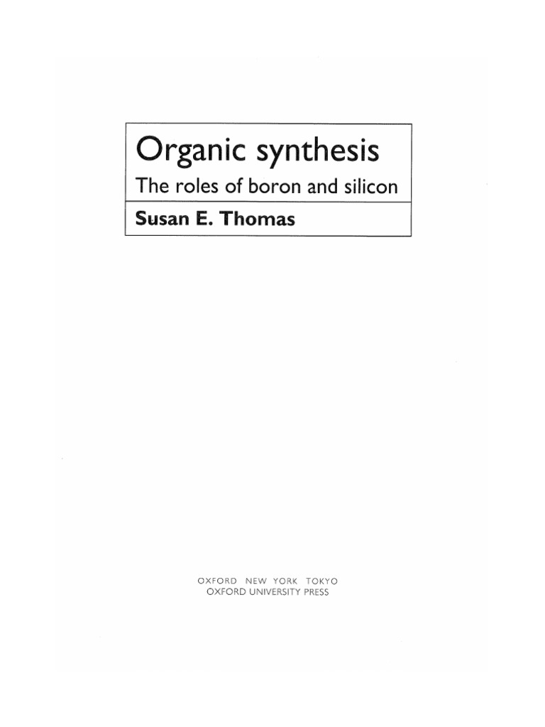(Oxford Chemistry Primers, 01) Susan E. Thomas - Organic Synthesis ...