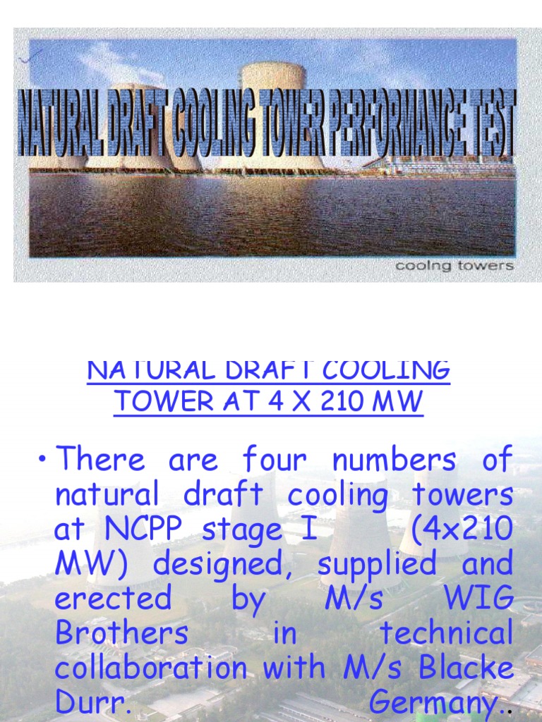 Cooling Tower Performance Monitoring and Circulating Water Flow ...