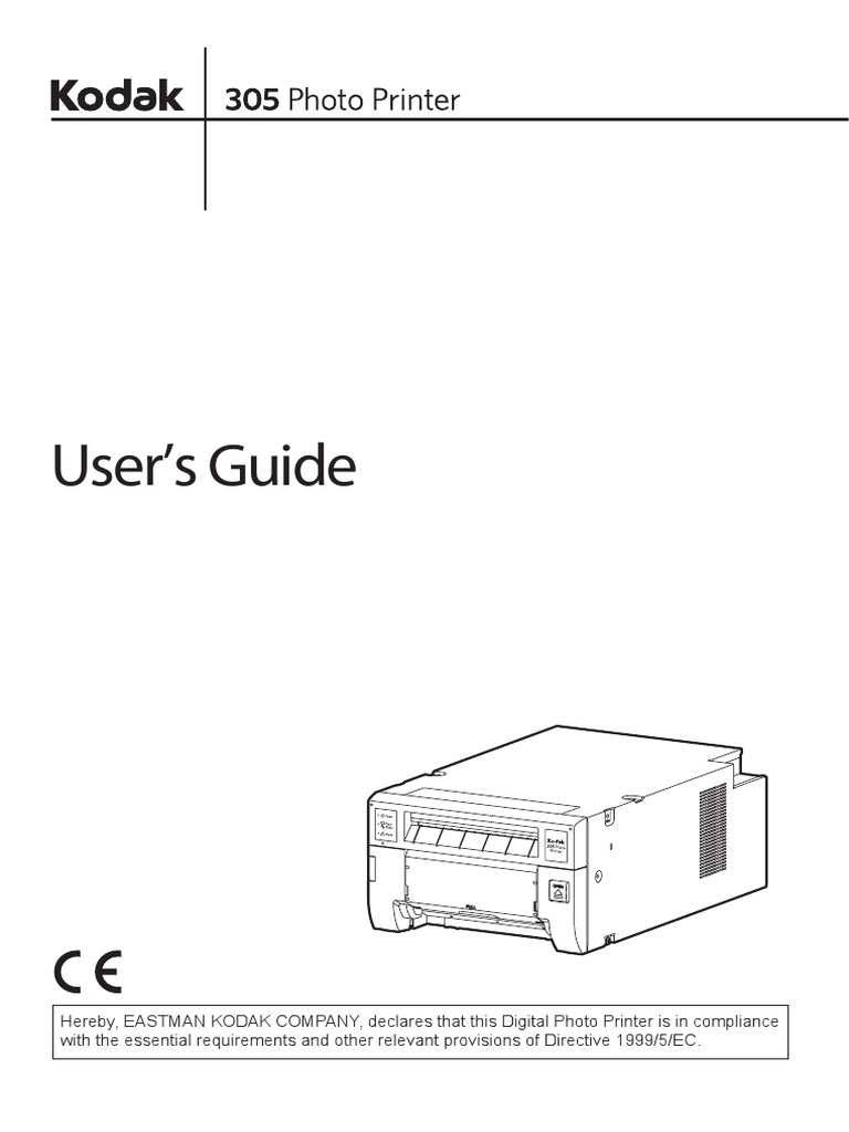 Kodak 305 Users Manual 370749 | PDF | Printer (Computing) | Electromagnetic Interference
