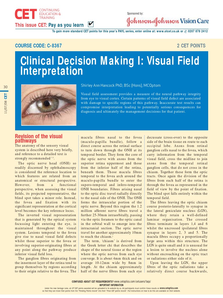 Visual Field Interpretation | Visual System | Retina