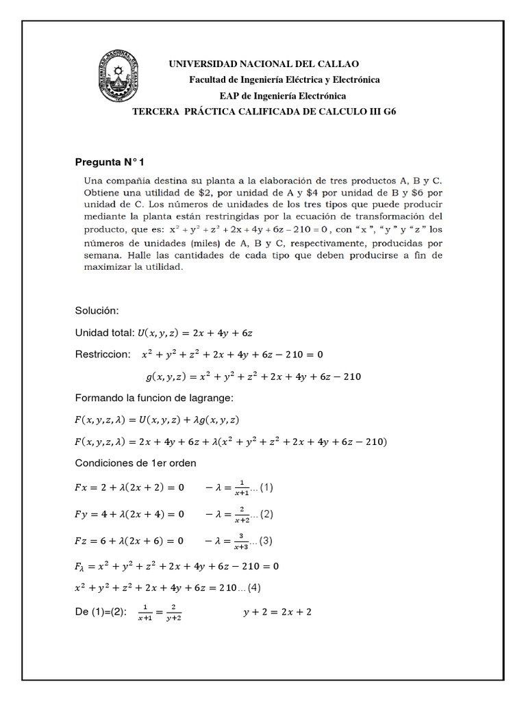 2dapracticacalculo Solucion | PDF | Integral | Funciones y mapeos