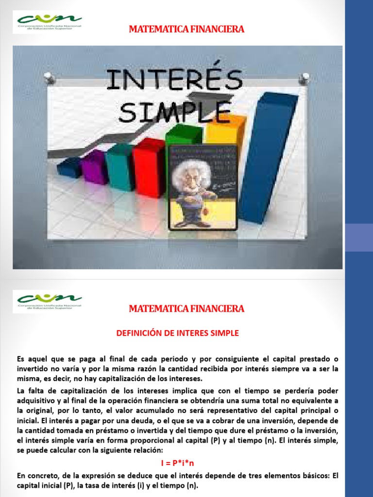 Guía de Interés Simple | PDF | Finanzas Matemáticas | Interés