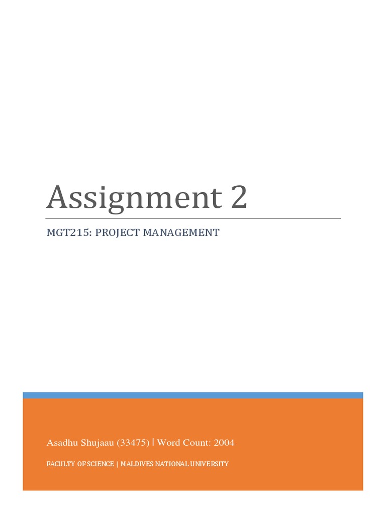 Project Management Assignment 02 PDF | PDF | Project Management | Risk