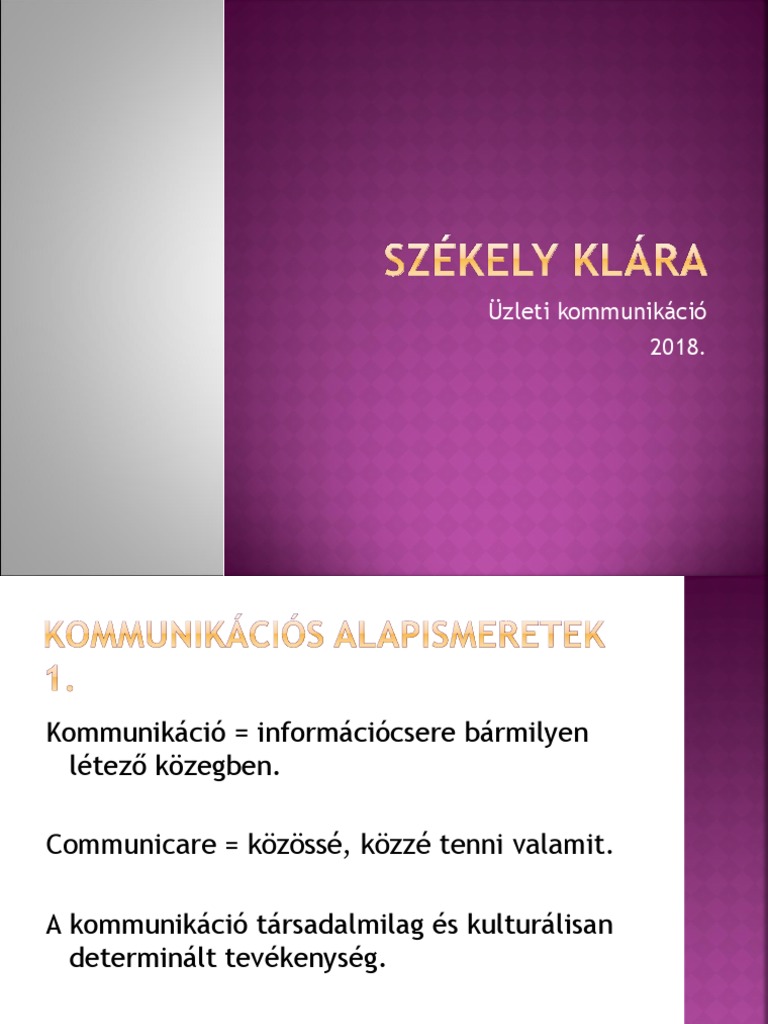 Üzleti Komm | PDF