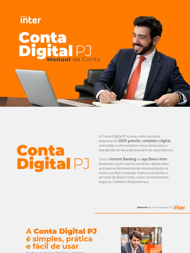 Manual da Conta Digital PJ Inter | PDF | Acesso a operações bancárias ...