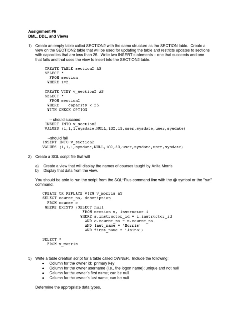Assign6 Ans | PDF | Computer Programming | Data Management Software