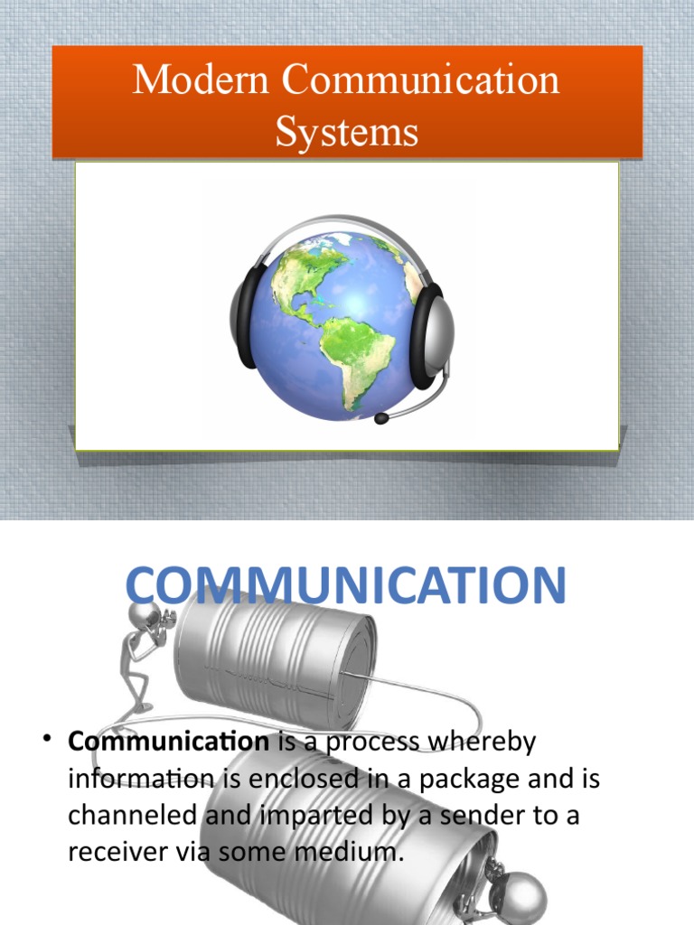 Modern Communication Systems - PART 1. TELEVISION | PDF | Television ...