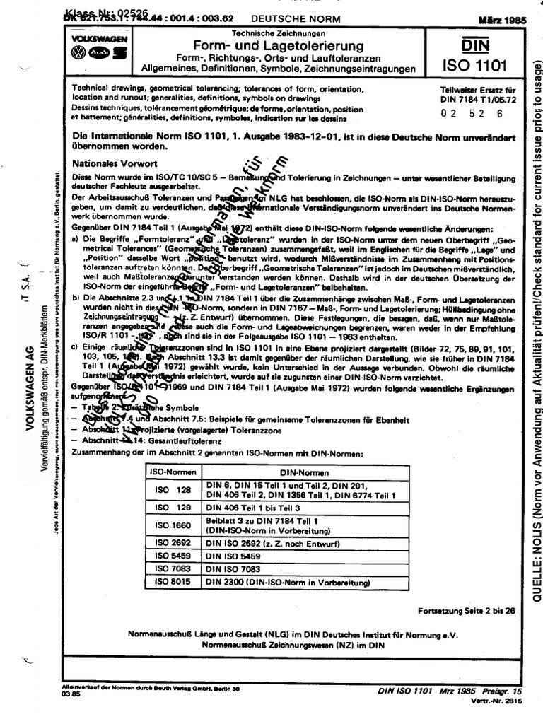 Din Iso 1101 | PDF