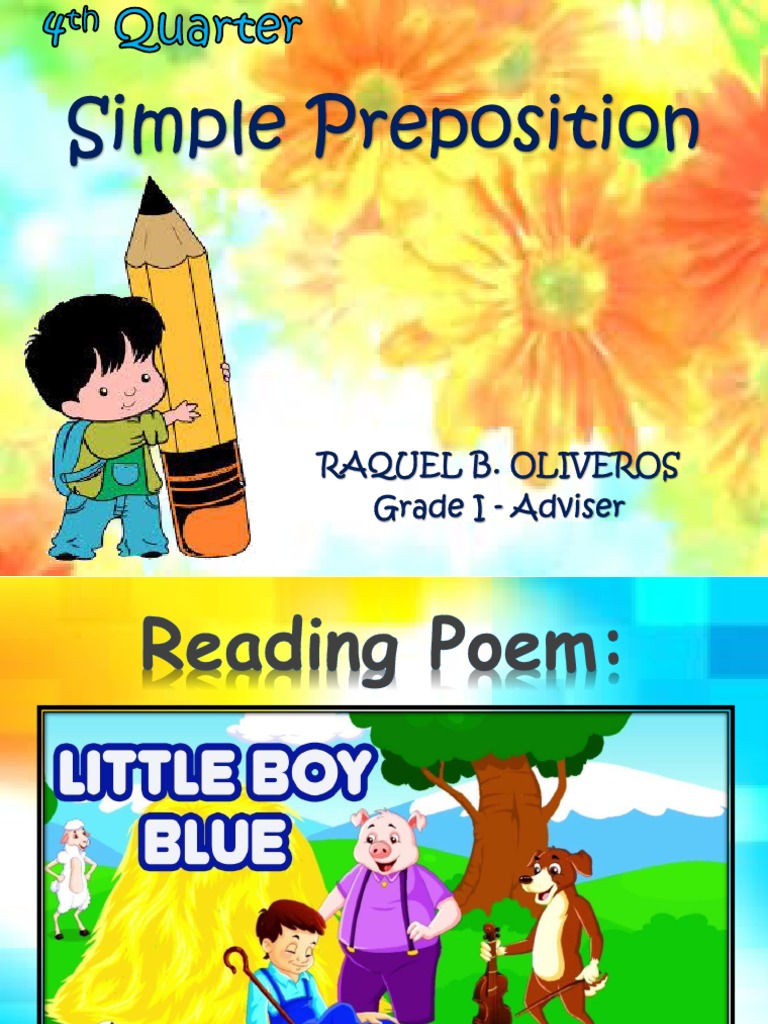 Teaching Prepositions: In, On, Under | PDF | Language Arts & Discipline ...