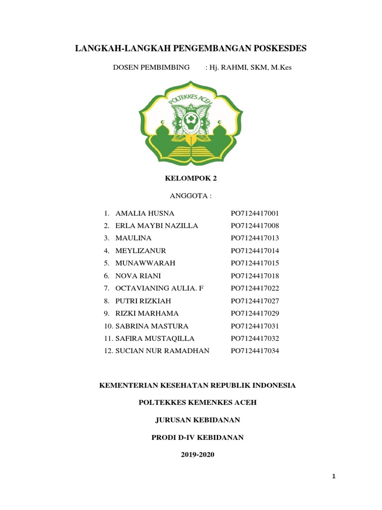 Langkah Pengembangan Poskesdes | PDF | Karier & Perkembangan